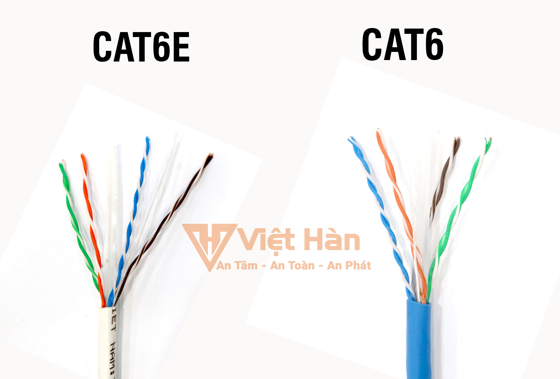 Dây cáp mạng cat6e là gì? so sánh với cat6 - Việt Hàn